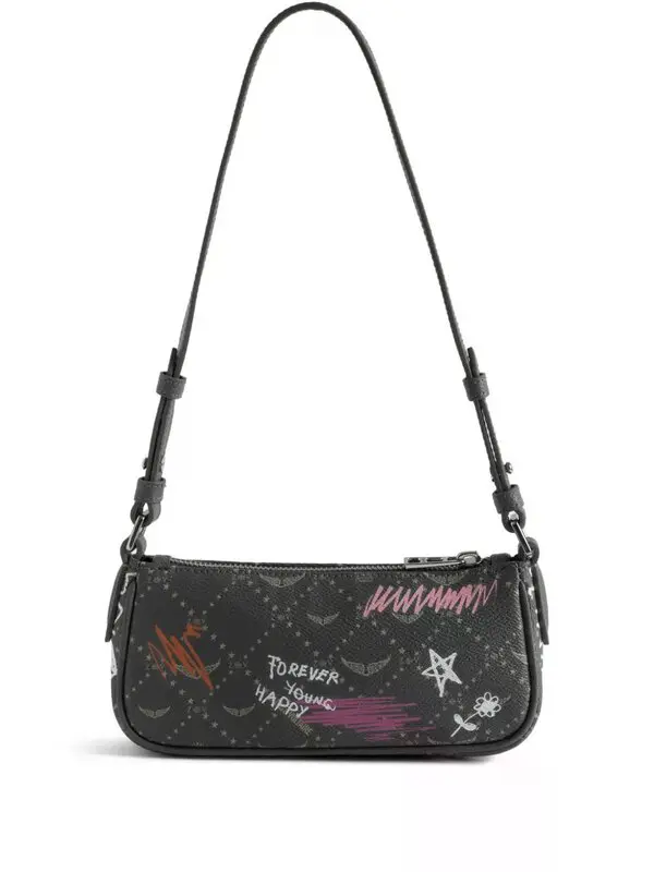 Zadig&Voltaire X Humberto Cruz Monogram Shoulder Bag - Grey