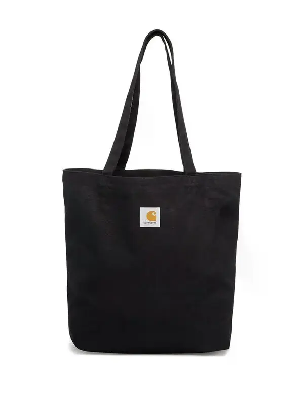 Carhartt Work In Progress Graphic-print Canvas Tote Bag - Black