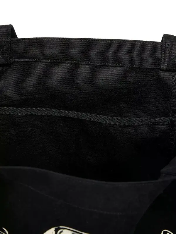 Carhartt Work In Progress Graphic-print Canvas Tote Bag - Black