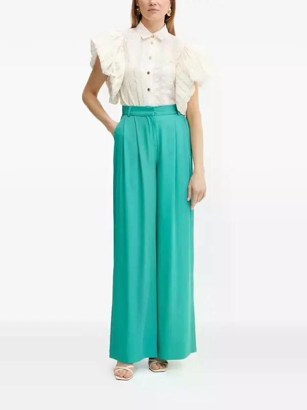 FRACOMINA Pleated Wide-leg Trousers