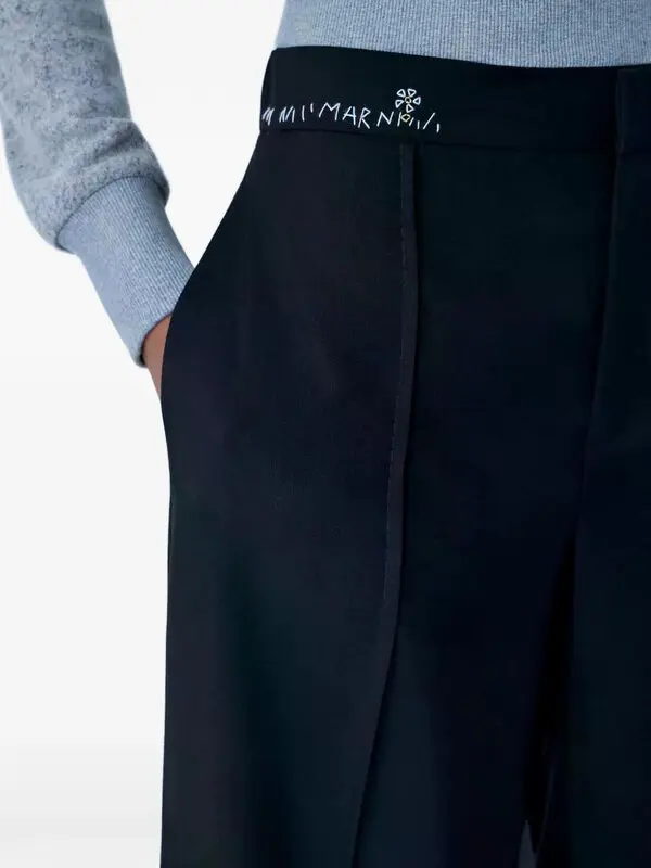 Marni High-waisted Wide-leg Trousers