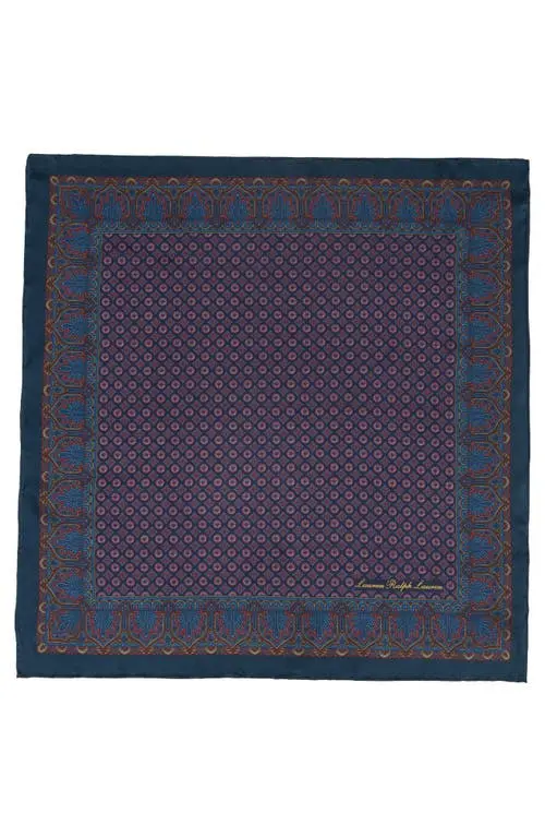 Ralph Lauren Geometric Print Square Silk Scarf