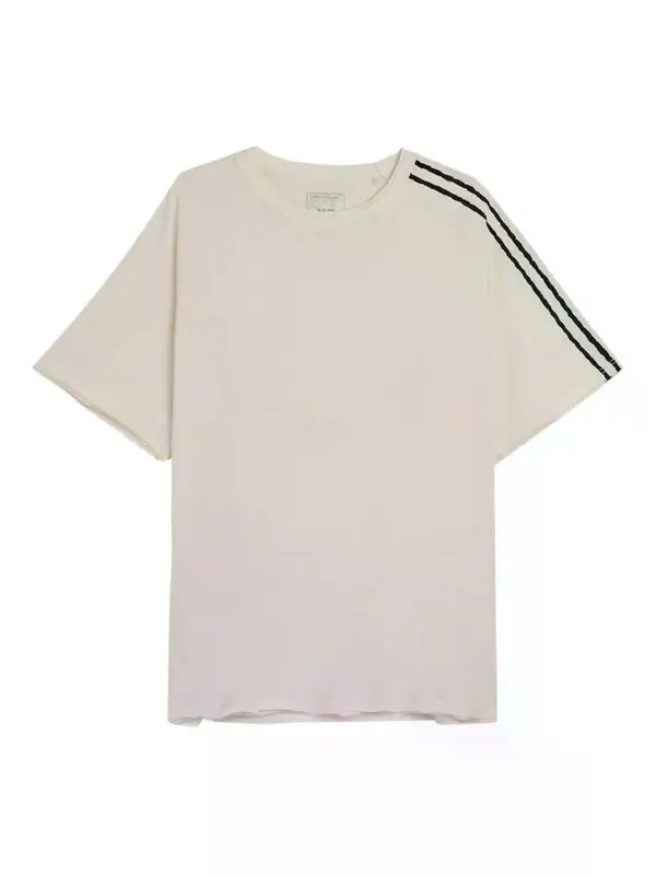 Y3 Raw-edge 3-stripes T-shirt - Neutrals