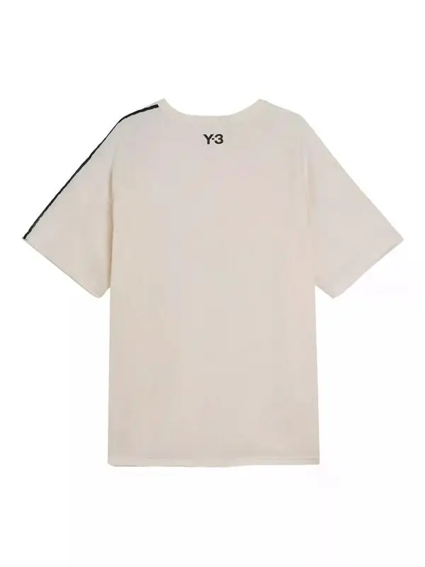Y3 Raw-edge 3-stripes T-shirt - Neutrals