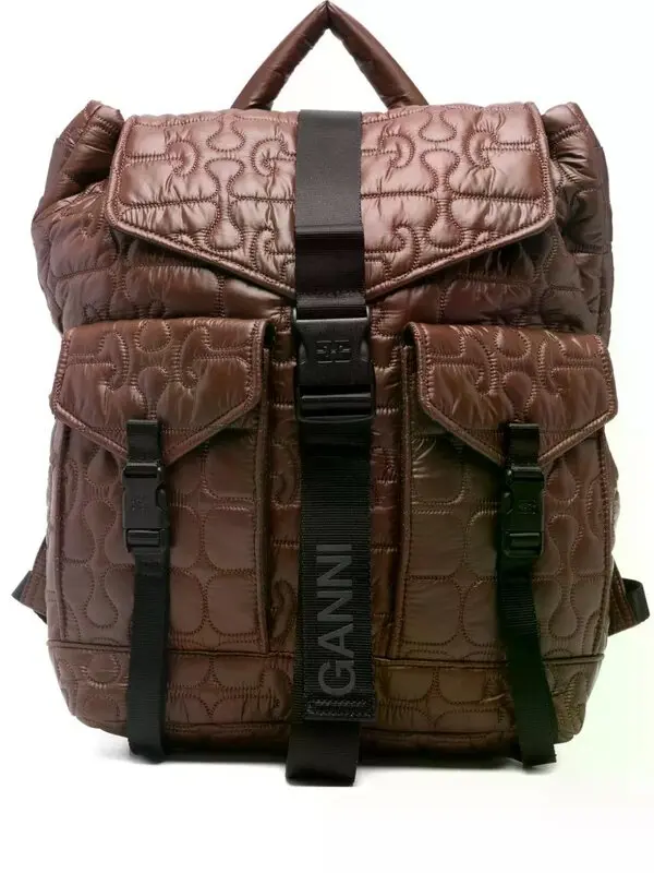 GANNI Quilted Backpack