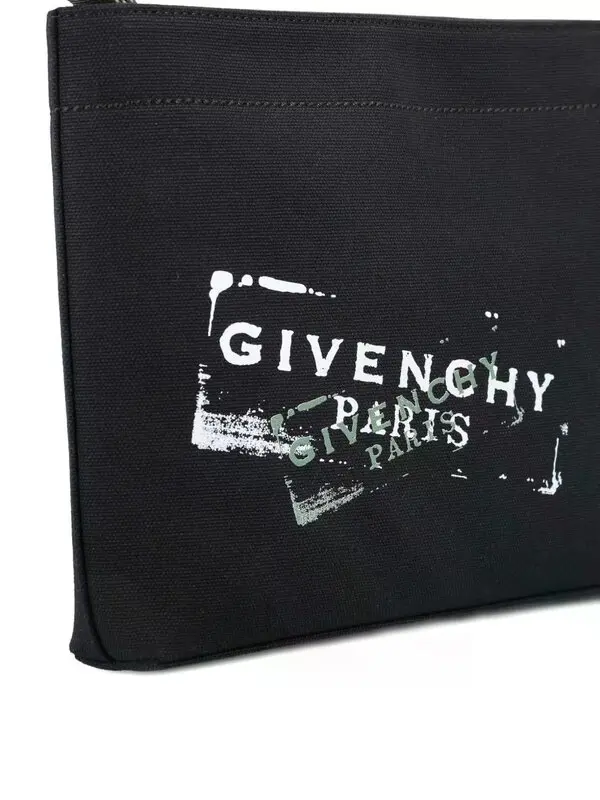 Givenchy Logo-print Clutch - Black