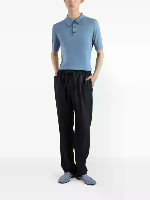 Dolce & Gabbana Buttoned Polo Shirt - Blue