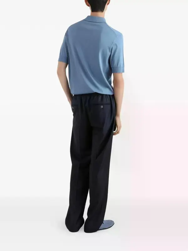 Dolce & Gabbana Buttoned Polo Shirt - Blue