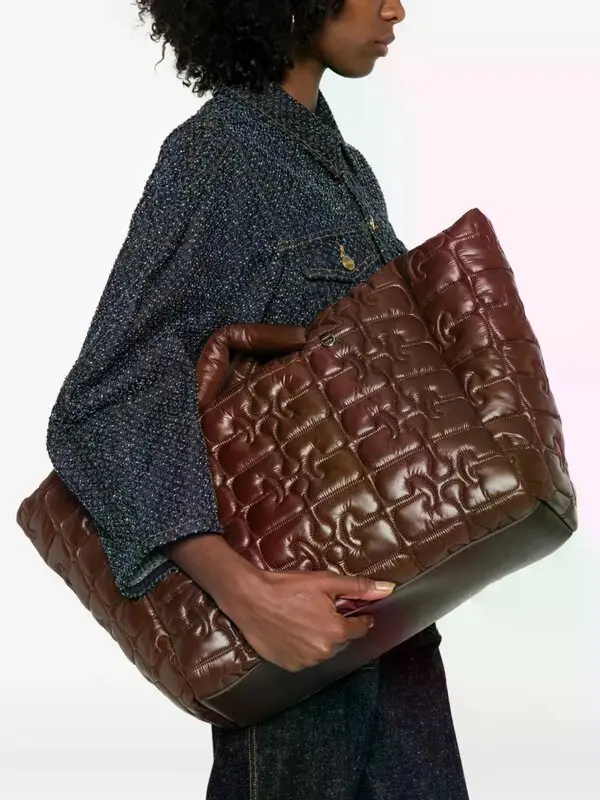GANNI Quilted Re-tech Xxl Tote Bag
