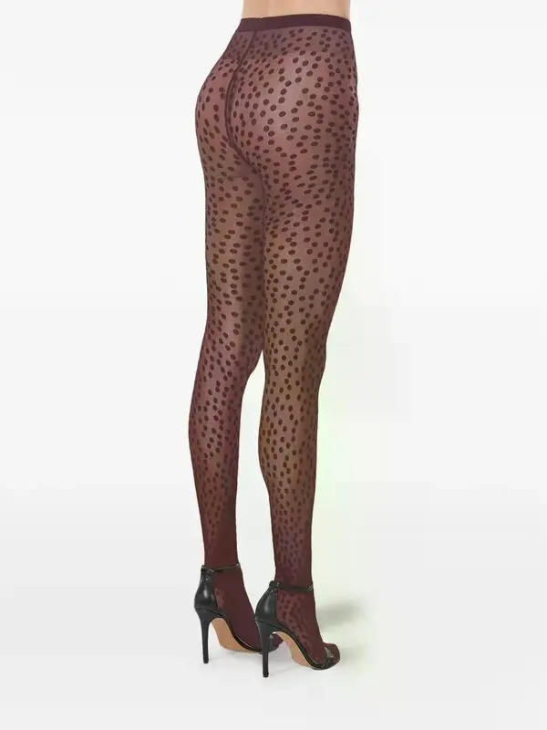 Wolford Dots Tights - Brown