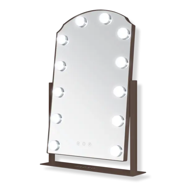 ZADRO Scalloped Edge Hollywood Led Vanity Mirror - Chocolate