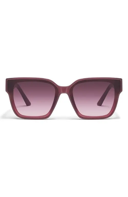 Quay Drive In Square Sunglasses - Plum/plum Pink