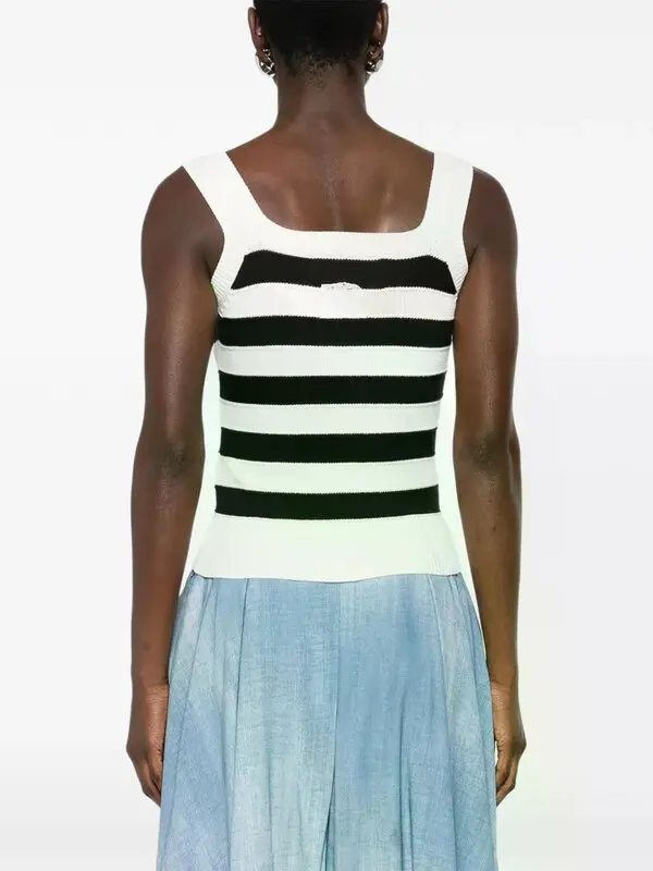 Ermanno Scervino Striped Sleeveless Top
