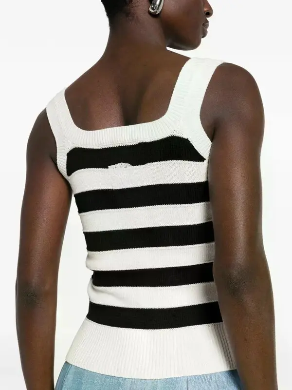 Ermanno Scervino Striped Sleeveless Top