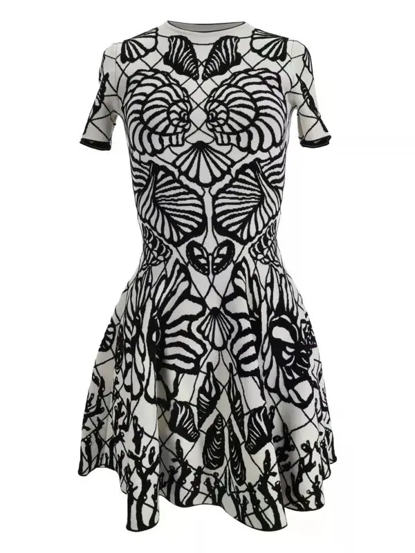 Alexander McQueen Shell-print Mini Dress