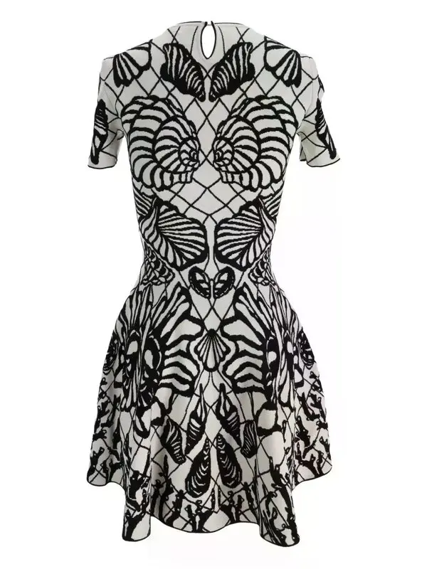 Alexander McQueen Shell-print Mini Dress