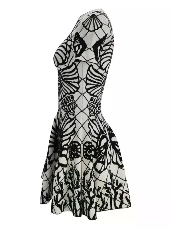 Alexander McQueen Shell-print Mini Dress
