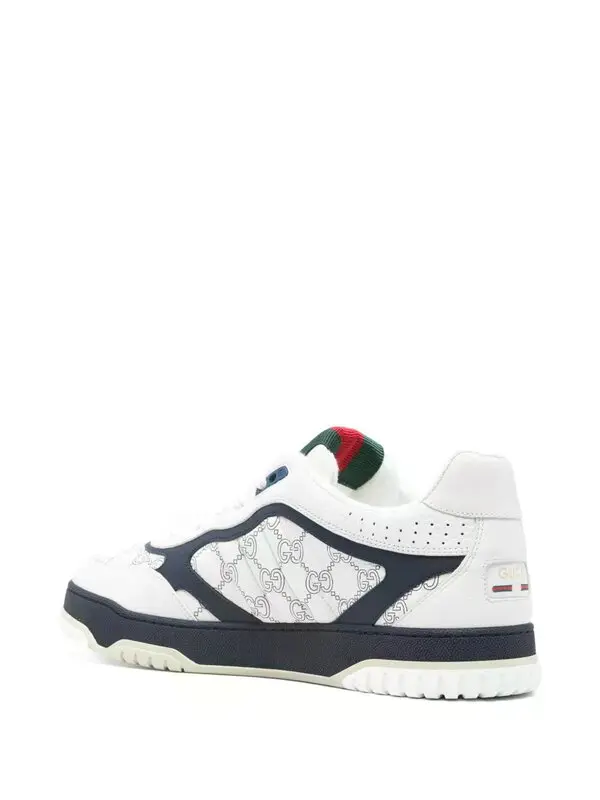 Gucci Logo Pattern Sneakers - White