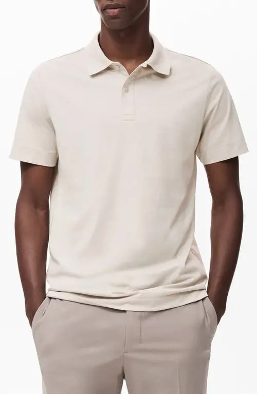 Mango Slim Fit Thermolite® Polo - Ice Grey