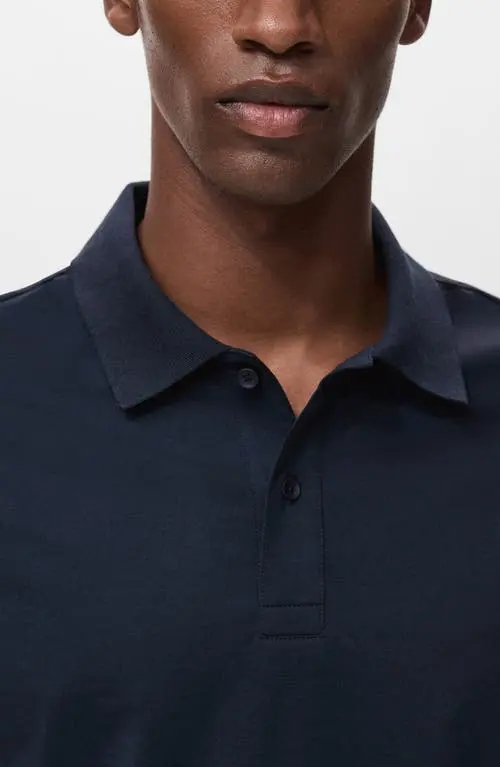 Mango Slim Fit Thermolite® Polo - Navy