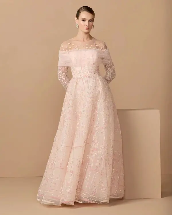 MAC DUGGAL COLLECTION Embellished Off-the-shoulder Ball Gown - Rose