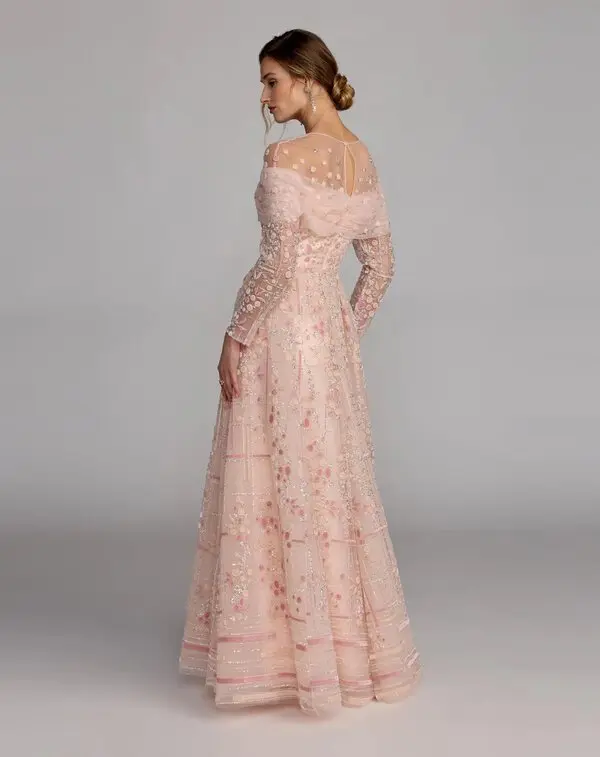 MAC DUGGAL COLLECTION Embellished Off-the-shoulder Ball Gown