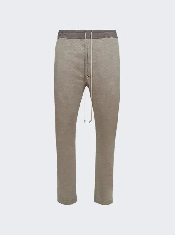 Rick Owens Pantaloni In Felpa Berlin Drawstring Melange - Grey
