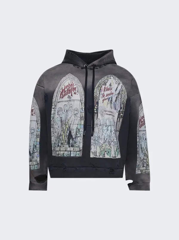 WHO DECIDES WAR Motley Hooded Pullover - Violet