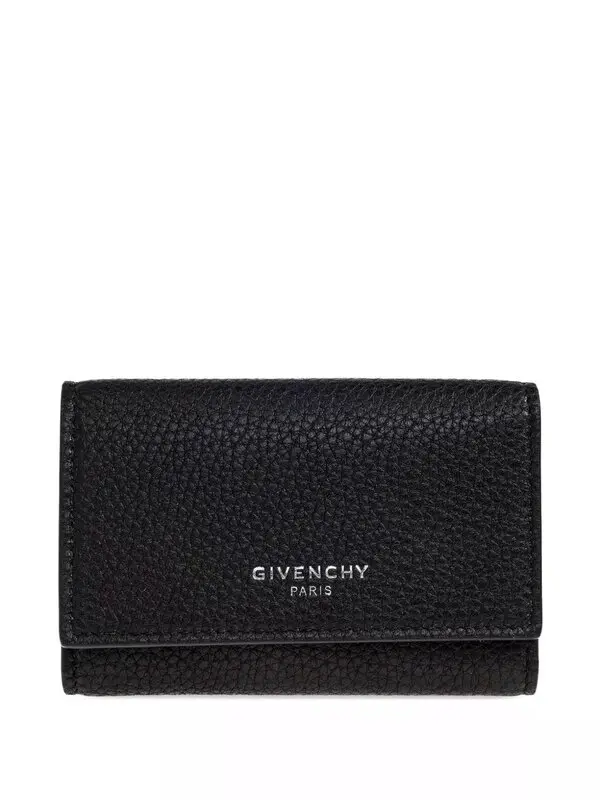Givenchy Logo Leather Keyring - Black