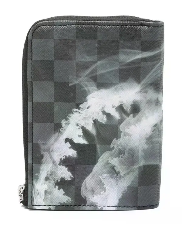 SPRAYGROUND Checkerboard Print Zip Wallet