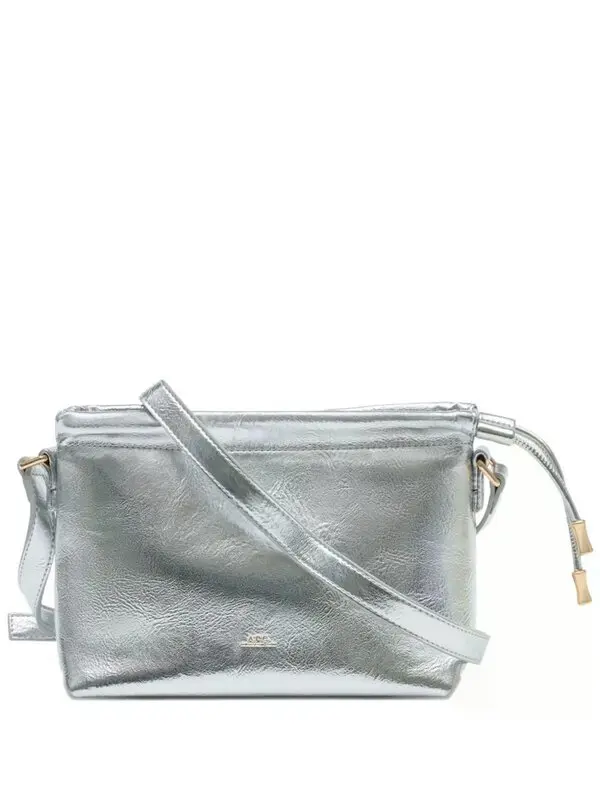 A.p.c. Mini Ninon Crossbody Bag - Silver