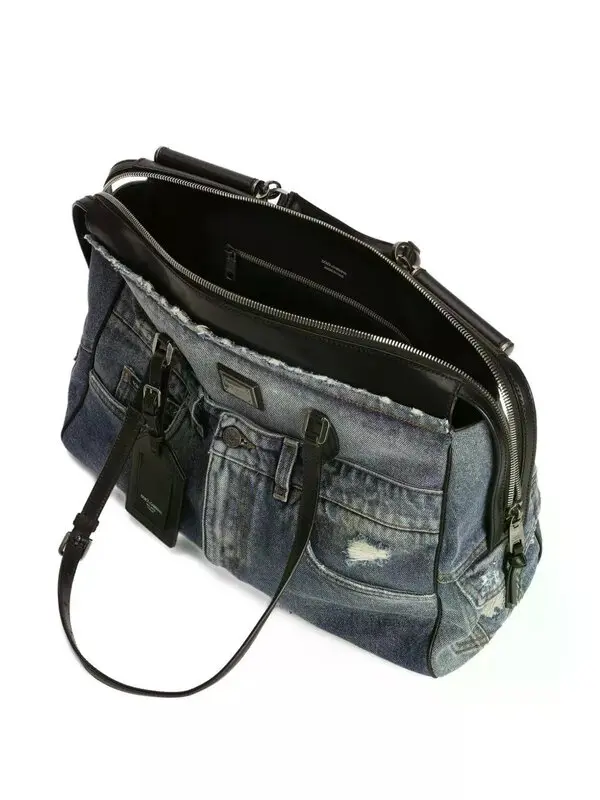 Dolce & Gabbana Vittoria Denim Tote Bag