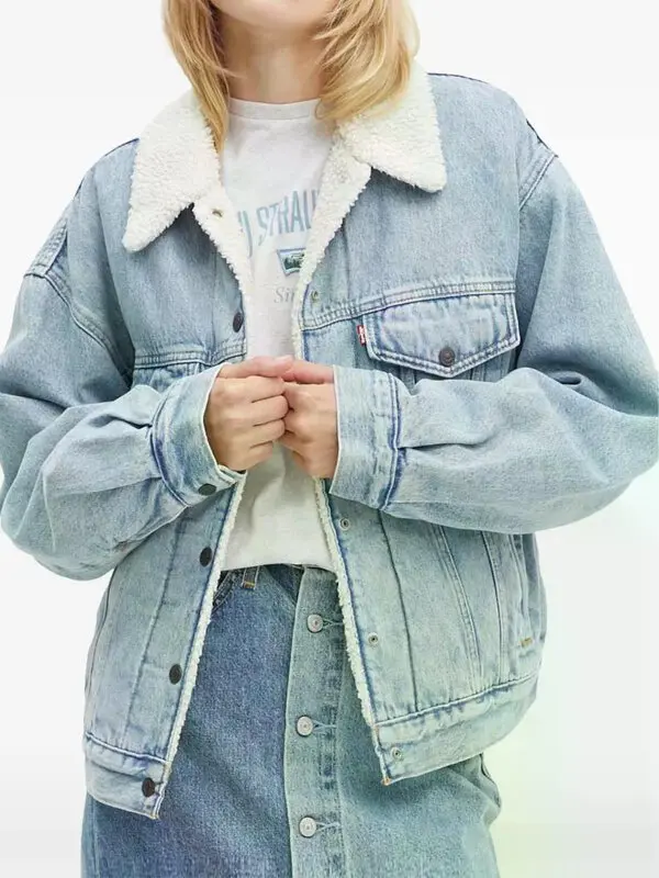 LEVI'S 90's Sherpa Collar Flap-pockets Jacket - Blue