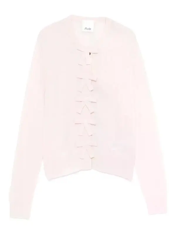 ALLUDE Bow Cardigan
