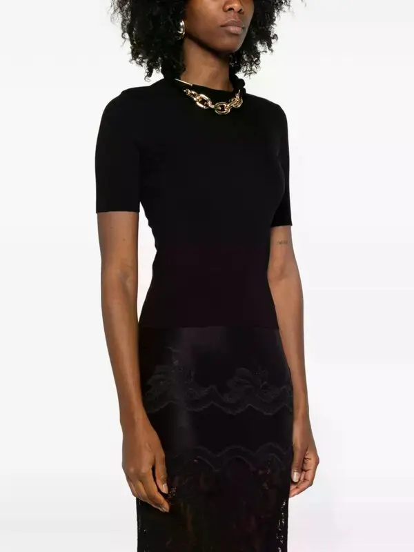 Rabanne Chain-detail T-shirt - Black