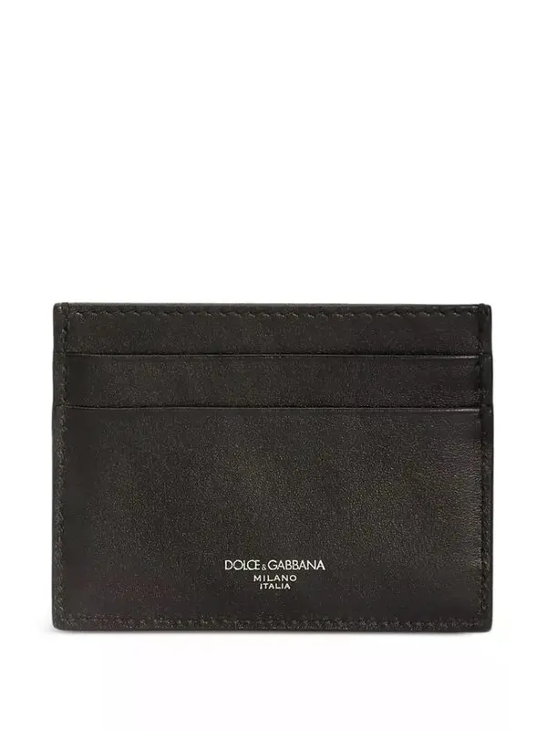 Dolce & Gabbana Woven Cardholder - Black