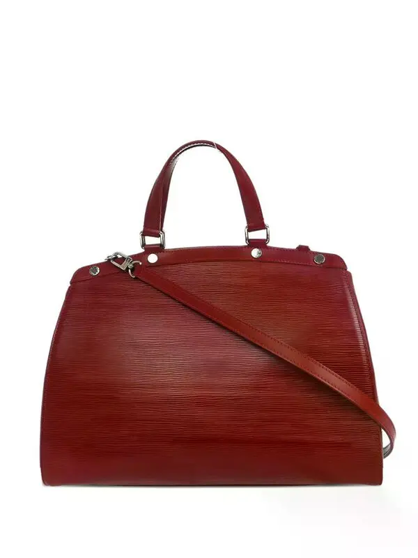 LOUIS VUITTON 2010 Mm Brea Leather Tote Bag - Red