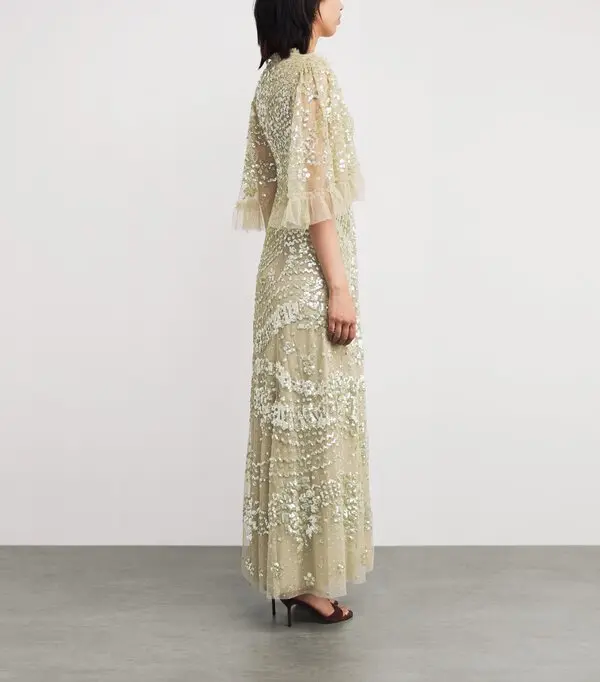 NEEDLE & THREAD Anais Sequin Gown