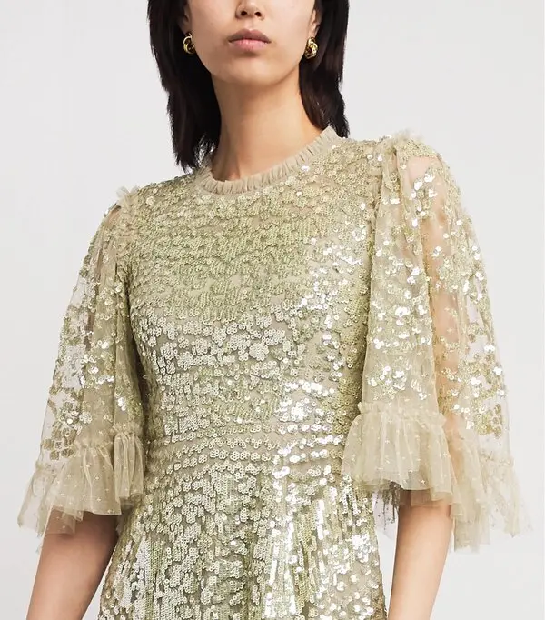 NEEDLE & THREAD Anais Sequin Gown