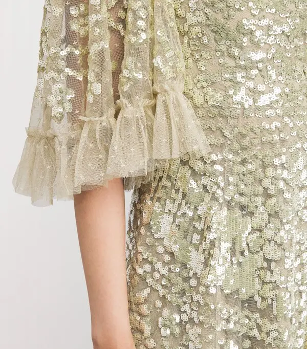 NEEDLE & THREAD Anais Sequin Gown