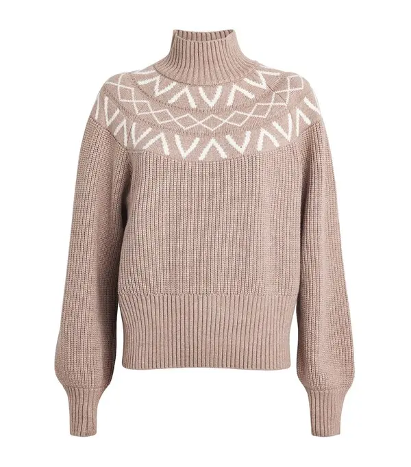 Varley Fair Isle Marcie Pullover - Brown