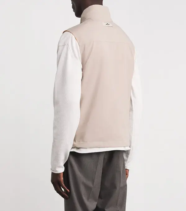 Paul & Shark Waterproof Reversible Platinum Gilet - Beige