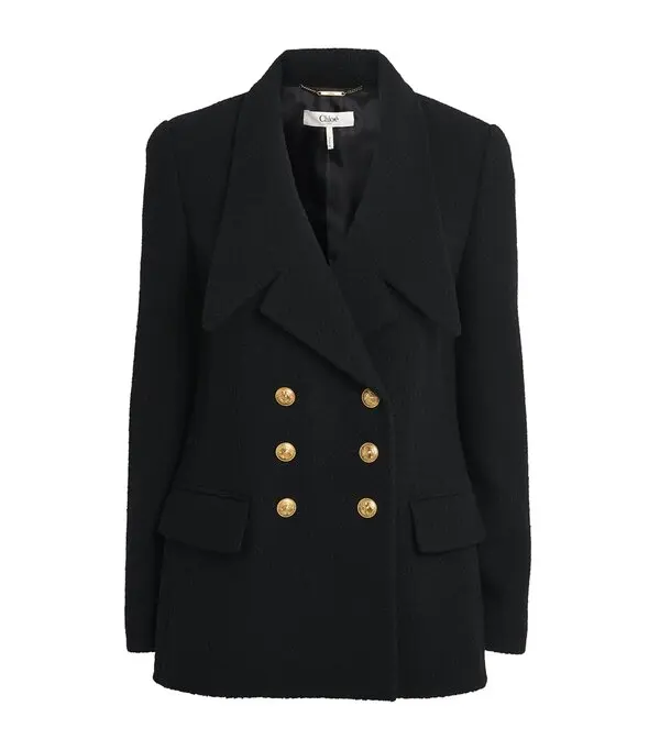 Chloé Virgin Wool-blend Double-breasted Blazer
