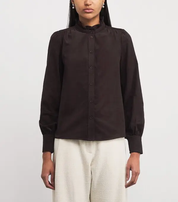 ME+EM Corduroy Lyocell Blouse