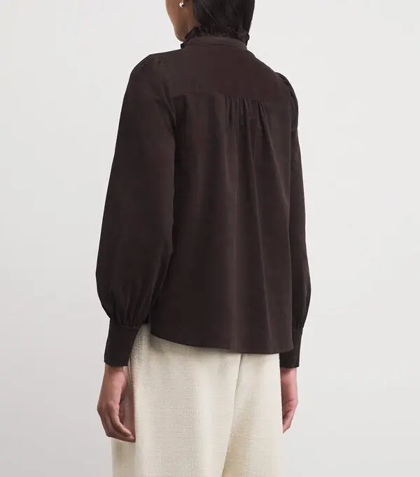 ME+EM Corduroy Lyocell Blouse