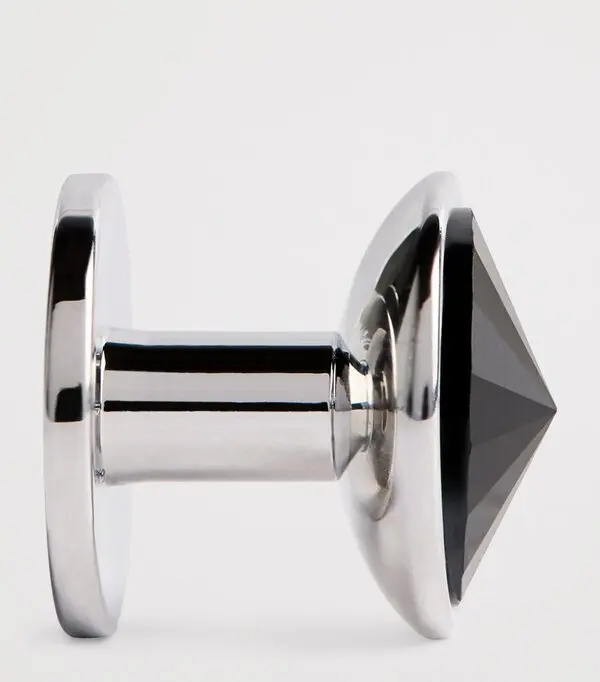 BABETTE WASSERMAN LONDON Rhodium-plated Galileo Stud Cufflinks