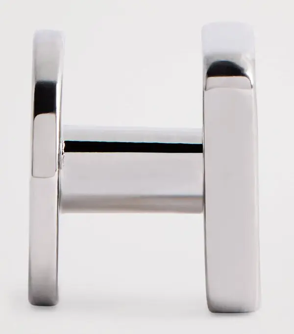 BABETTE WASSERMAN LONDON Rhodium-plated Celtic Onyx Cufflinks Set