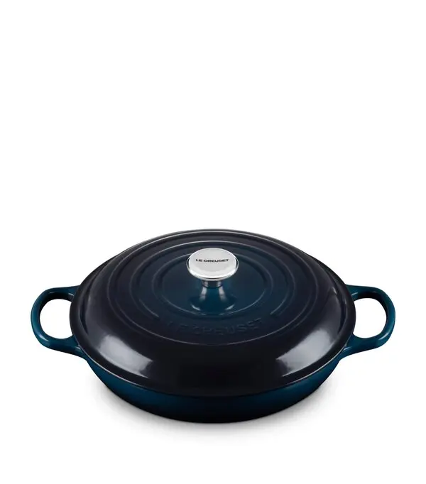LE CREUSET Enamelled Cast Iron Shallow Casserole Dish - Nuit