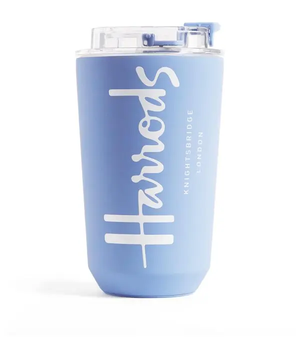 Harrods Logo Travel Cup - Blue