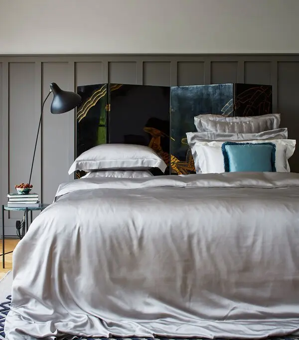 Gingerlily Silk Oxford Pillowcase - Silver